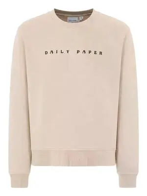 DAILY PAPER Alias Dias Embroidered Sweater - Neutrals