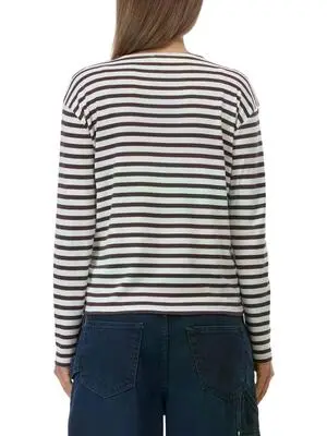 Closed Striped Long-sleeve T-shirt - Brown