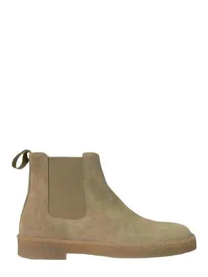 COMMON PROJECTS Suede Chelsea Boots - Brown