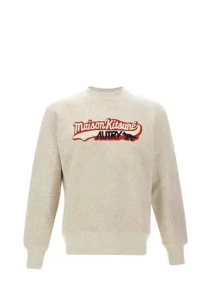 Maison Kitsuné X Autry Logo-patch Sweatshirt - Neutrals