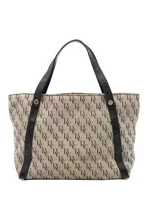 BOTTEGA VENETA 2007-2011 Bv Monogram Jacquard Tote Shoulder Bag