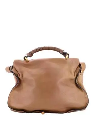 Chloé Marcie Top Handle Bag Leather Medium Shoulder Bag Brown
