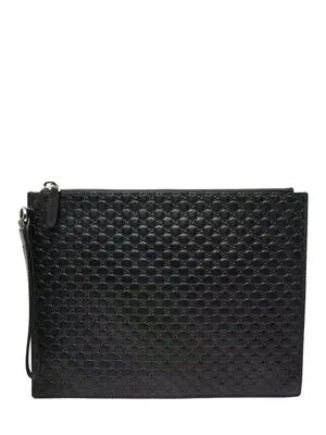 Gucci 2000-2015 Microguccissima Clutch Bag - Black