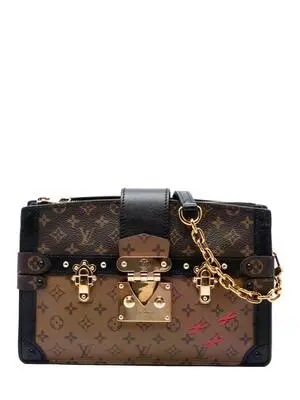 LOUIS VUITTON 2021-2026 Monogram Reverse Trunk Clutch Crossbody Bag - Brown