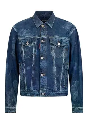 DSQUARED2 Distressed Oversized Denim Jacket