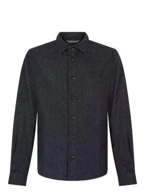 Fedeli Long-sleeve Denim Shirt - Grey