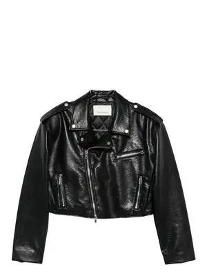 THE FRANKIE SHOP Daphne Cropped Jacket - Black