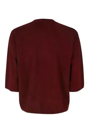 Seventy Fine-knit Drop-shoulder Sweater - Red