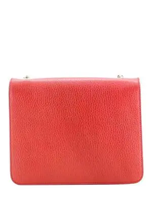 Gucci Interlocking Leather Small Shoulder Bag Red