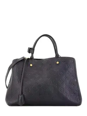 LOUIS VUITTON Montaigne Handbag Monogram Empreinte Leather Gm Tote Bag - Black