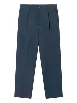 WHITE SAND Sammy Military Pleated Twill Trousers