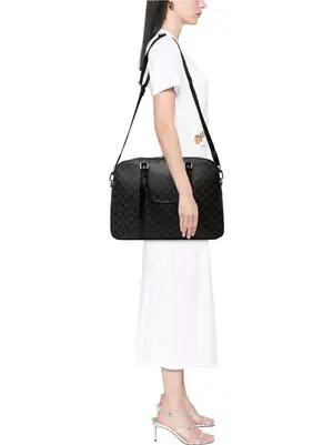 LOUIS VUITTON 2009 Damier Graphite Jorn Travel Bag - Black