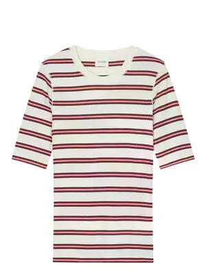 Closed Striped Short-sleeve T-shirt - White