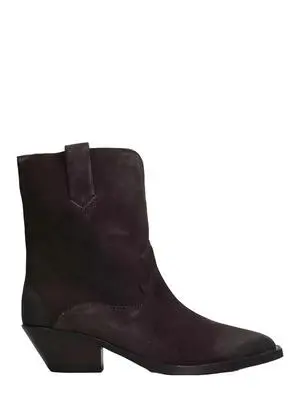 Ash Donovan Pointed-toe Leather Cowboy Boots - Brown