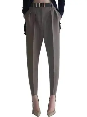 MUGLER Taupe Carrot Pants