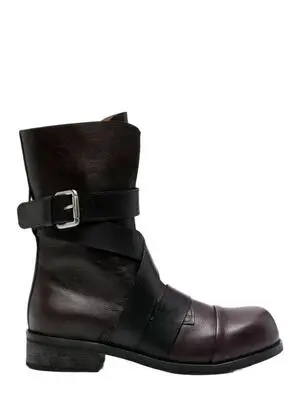 EGONLAB Buckled Leather Boots