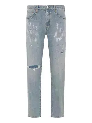 PURPLE BRAND Painted Distressed Jeans - Blue