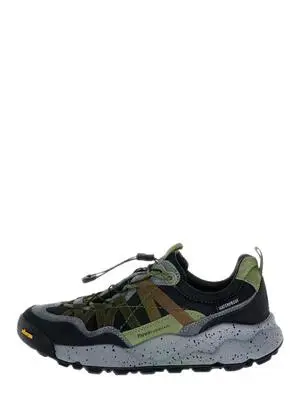 FLOWER MOUNTAIN Iwano Speckled-sole Hiking Sneakers - Black