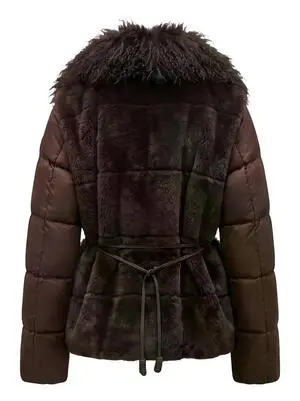MONCLER Shearling-trim Padded Jacket