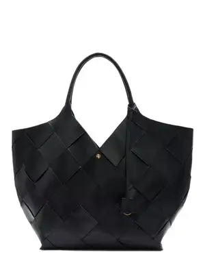 ANINE BING Lili Tote Braided Leather - Black