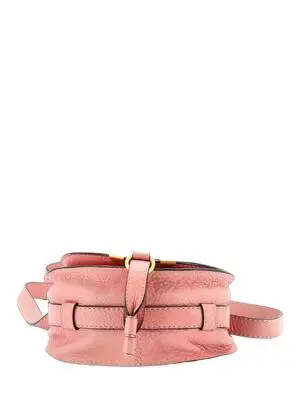 Chloé Marcie Leather Small Crossbody Bag Pink