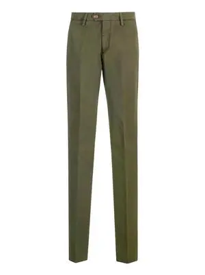 Al Duca D'aosta Pressed-crease Slim-cut Trousers - Green