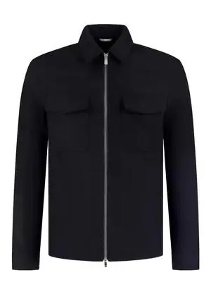 Marco Pescarolo Zip-up Shirt Jacket - Black