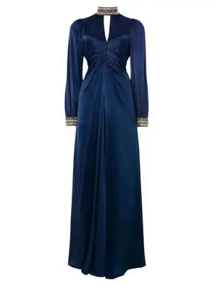 TEMPERLEY LONDON Beatrice Crystal-embellished Silk Maxi Dress