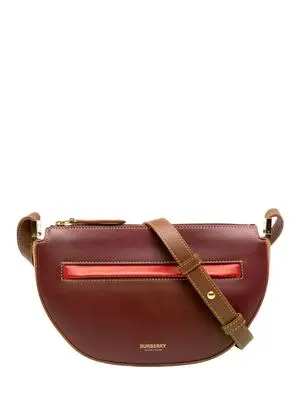 Burberry 2000-2017 Mini Leather Olympia Crossbody Bag - Red