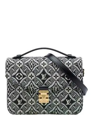 LOUIS VUITTON 2020 Monogram Jacquard Since 1854 Pochette Metis Satchel - Black