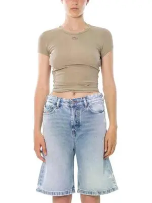 DIESEL® T-bunny-tail Wrap-around T-shirt Green
