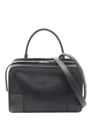 Loewe 2010-2026 Medium Leather Amazona 180 Satchel - Black