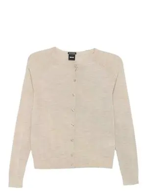 BOSS Raglan-sleeve Cardigan Gold