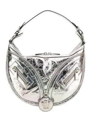 Versace Small Repeat Shoulder Bag - Silver