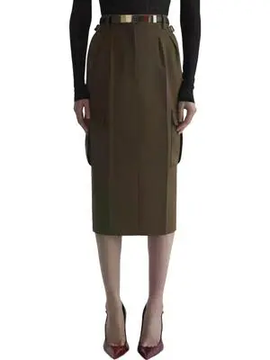 MUGLER Kaki Cargo Shirt