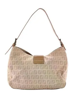FENDI Zucchino Canvas Medium Shoulder Bag