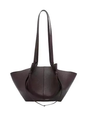 Yuzefi Mochi Pebble-grain Shoulder Bag - Brown