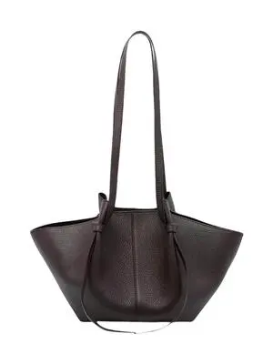 Yuzefi Mochi Pebble-grain Shoulder Bag Brown