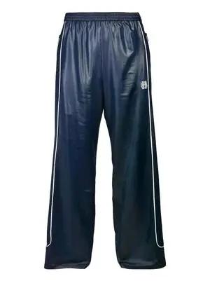 BREATH Piping-detail Trousers - Blue