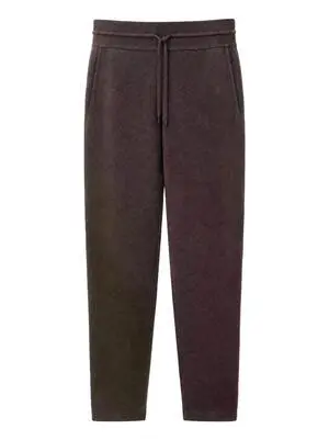 Malo Drawstring Cashmere Track Pants - Brown