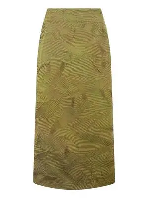 ULLA JOHNSON Inez Leaf-pattern Maxi Skirt