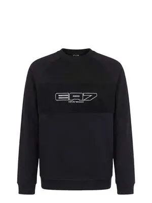 EA7 Logo-print Sweatshirt - Black