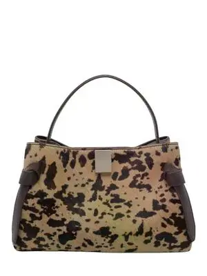 Yuzefi Mini Gyoza Animal-print Tote Bag Neutrals
