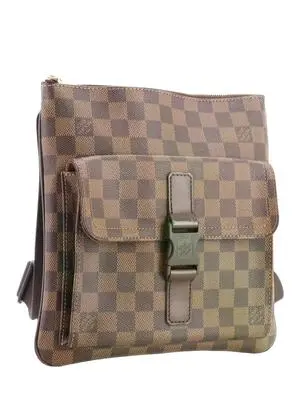 LOUIS VUITTON Pochette Melville Damier Crossbody Bag - Brown