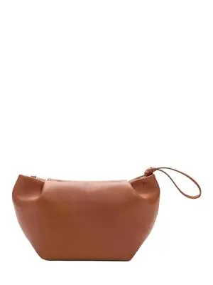 LA PORTEGNA Marta Leather Shoulder Bag - Brown