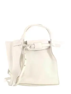 Celine Big Bag Grained Calfskin Small Satchel - White