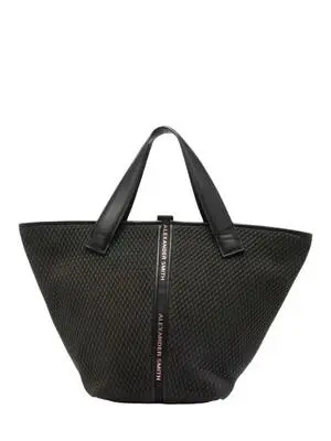 ALEXANDER SMITH Medium Lauren Logo-embellishment Tote Bag - Brown