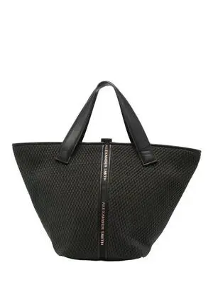 ALEXANDER SMITH Medium Lauren Logo-embellishment Tote Bag - Brown
