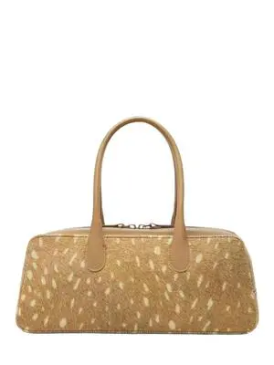 Loulou De Saison Jena Deer-print Tote Bag - Brown