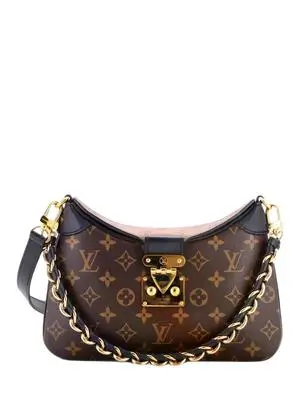 LOUIS VUITTON Twinny Handbag Monogram Canvas And Reverse Monogram Canvas With Leather Shoulder Bag - Brown